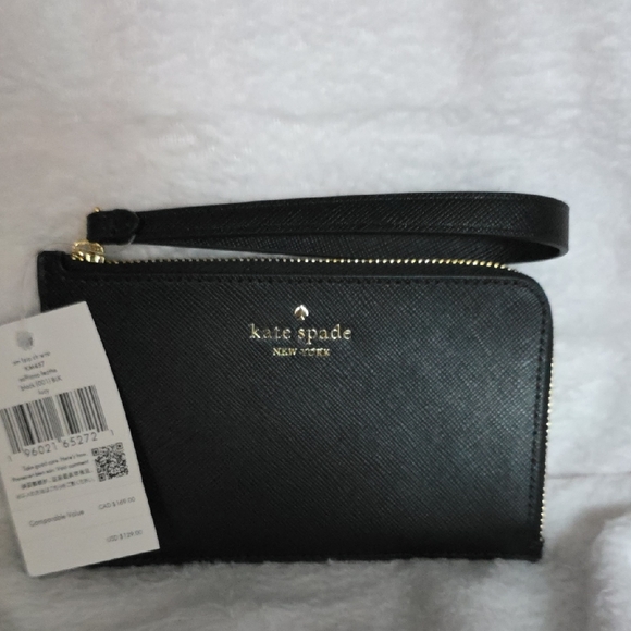 kate spade | Bags | Nwt Kate Spade Black Small Zip Wrislet | Poshmark